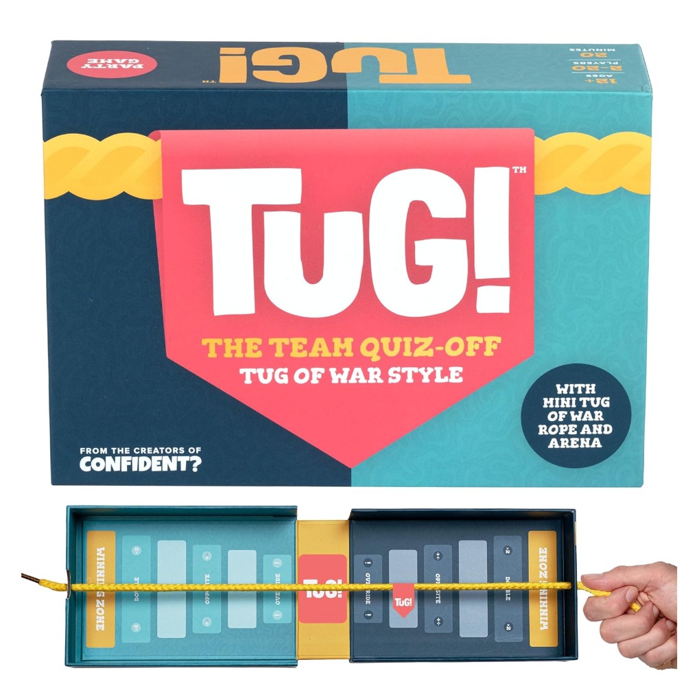 New Confident Games TUG! THE TEAM QUIZ-OFF TUG OF WAR STYLE PARTY GAME ...